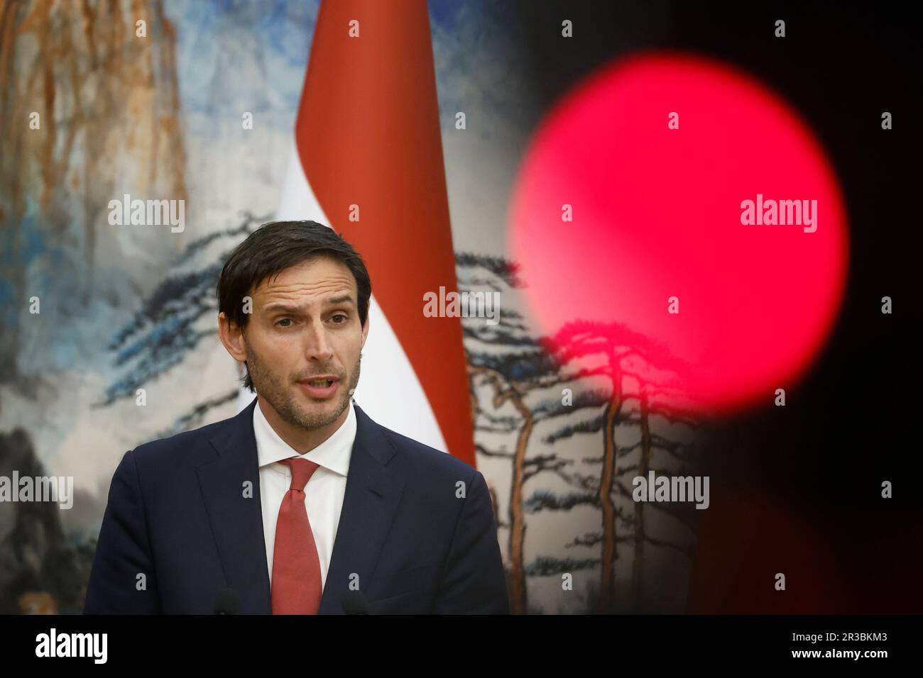Dutch Foreign Minister Wopke Hoekstra attends a joint news conference ...