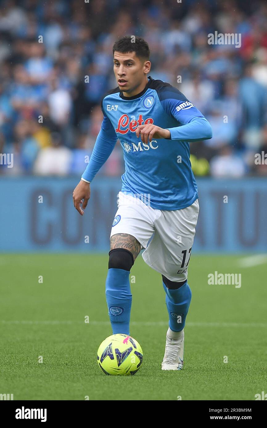 Naples, Italy. 21 May, 2023. Mathias Olivera of SSC Napoli during the ...