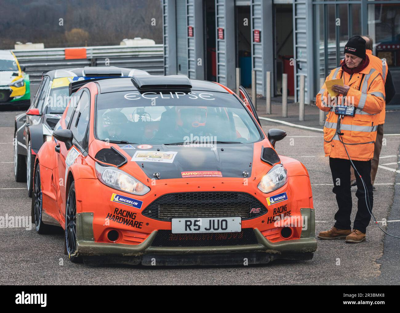 John Griffiths and Emma Morrison in their 2018 Ford Fiesta with the ...