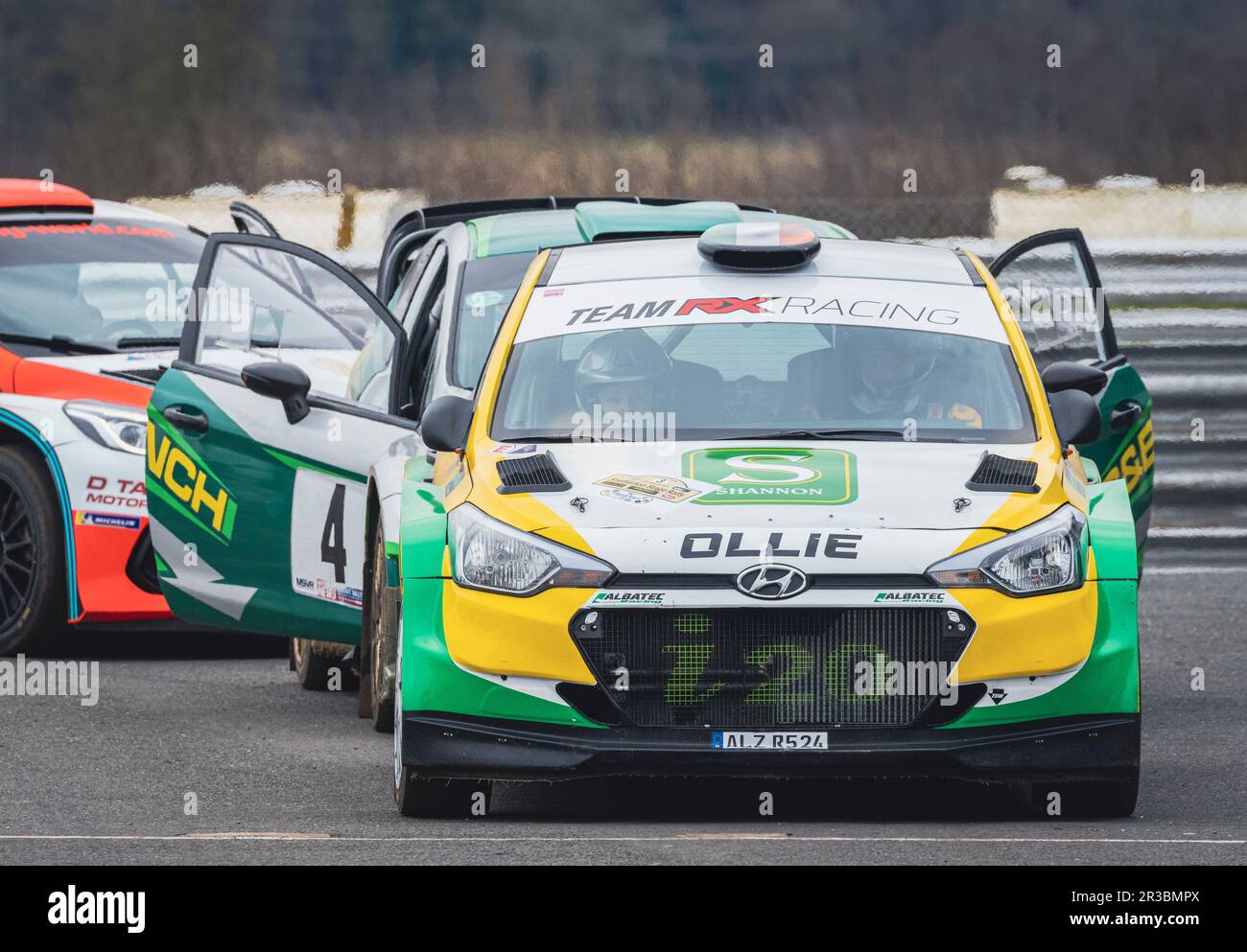Ollie O'Donovan and Ashleigh Morris in their Hyundai i20 R5 at the ...