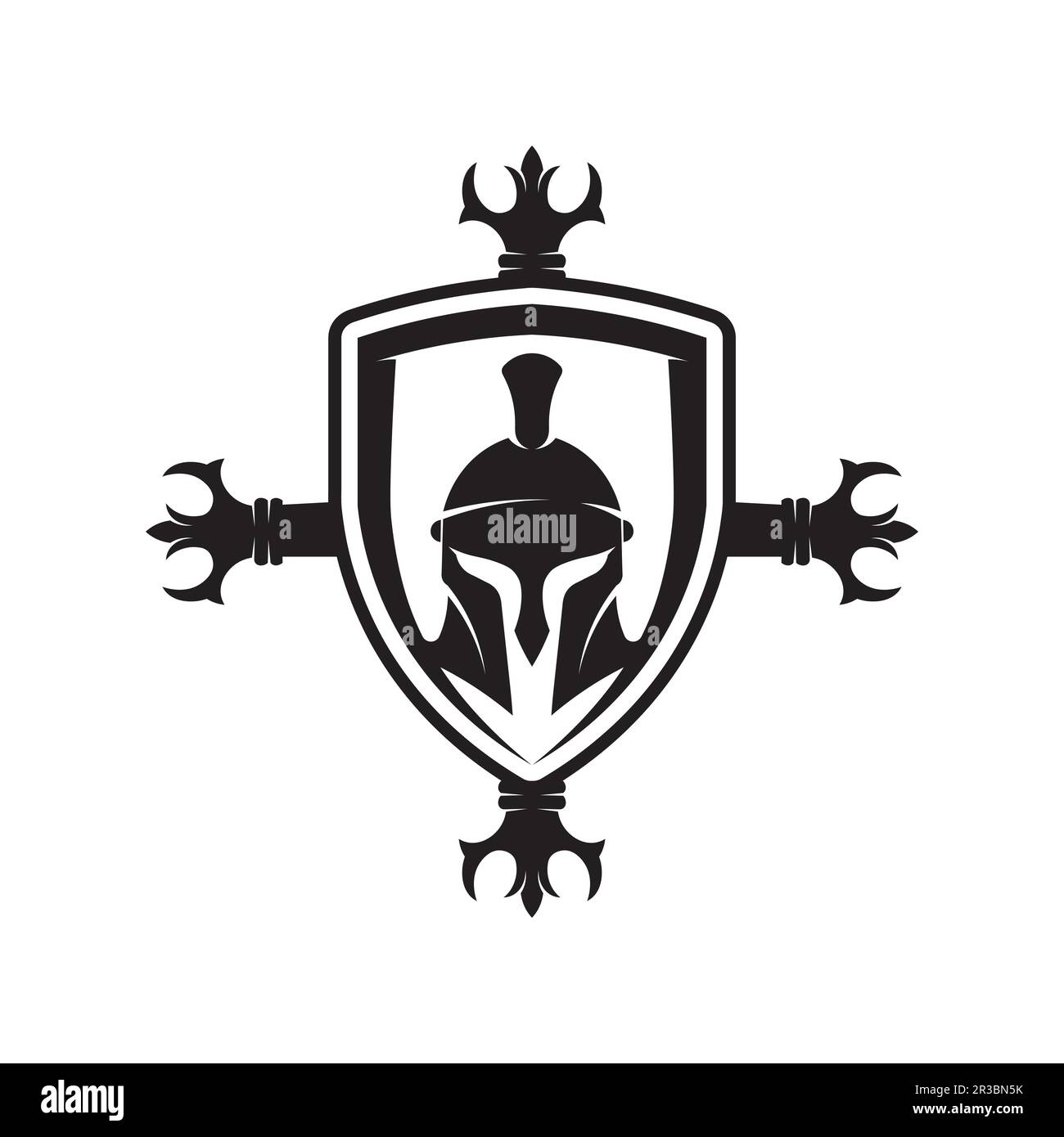 spartan and gladiator logo icon designs vector Stock Vector Image & Art ...