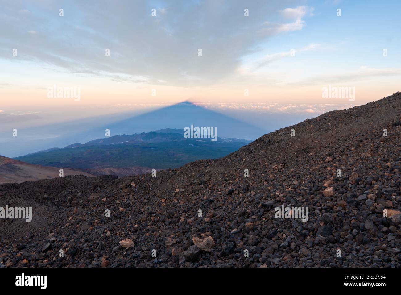 Longest shadow in the world. Teide's shadow is the biggest shadow ...