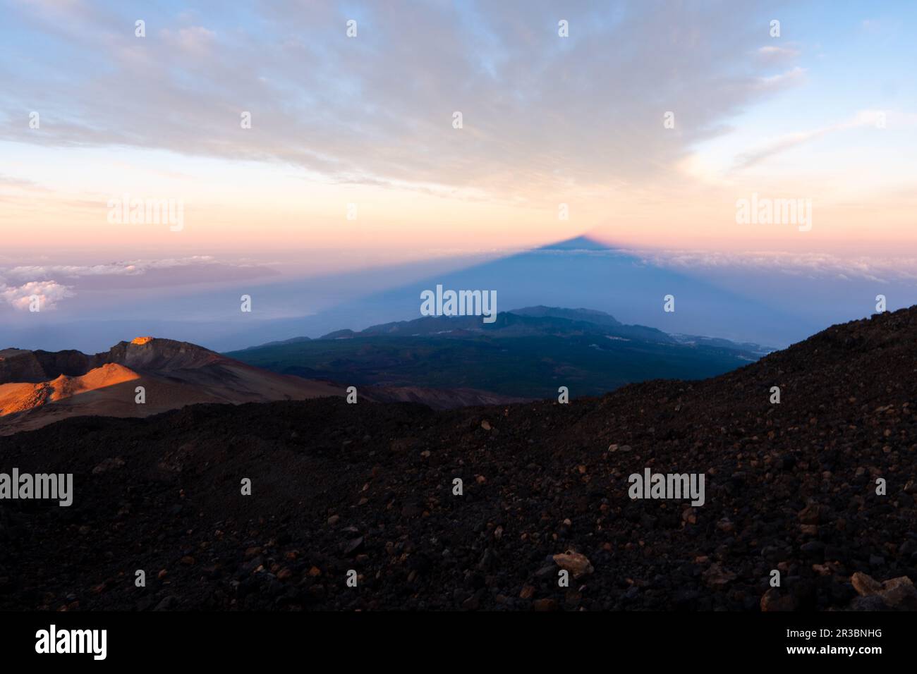 Longest shadow in the world. Teide's shadow is the biggest shadow ...