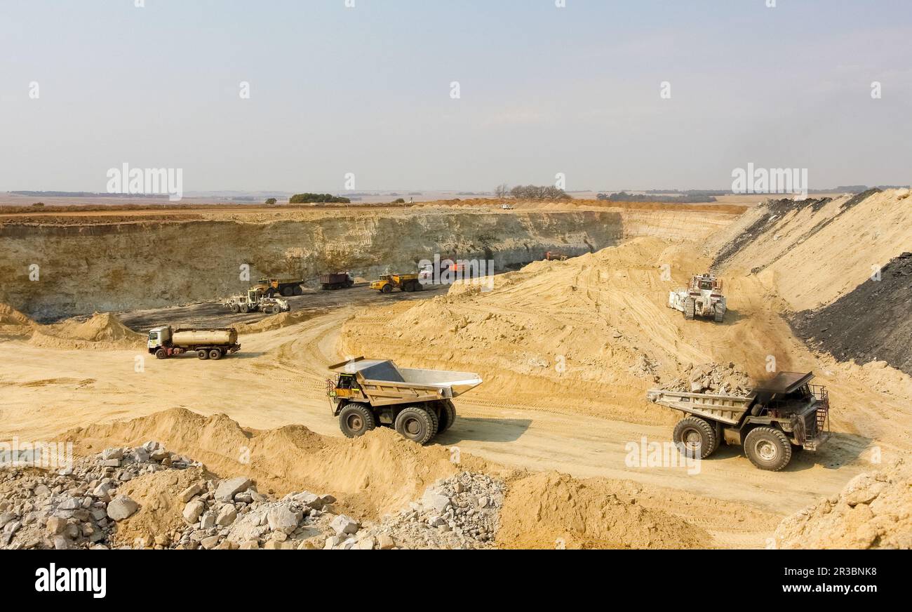 Open Pit Coal Mining and Equipment Stock Photo - Alamy