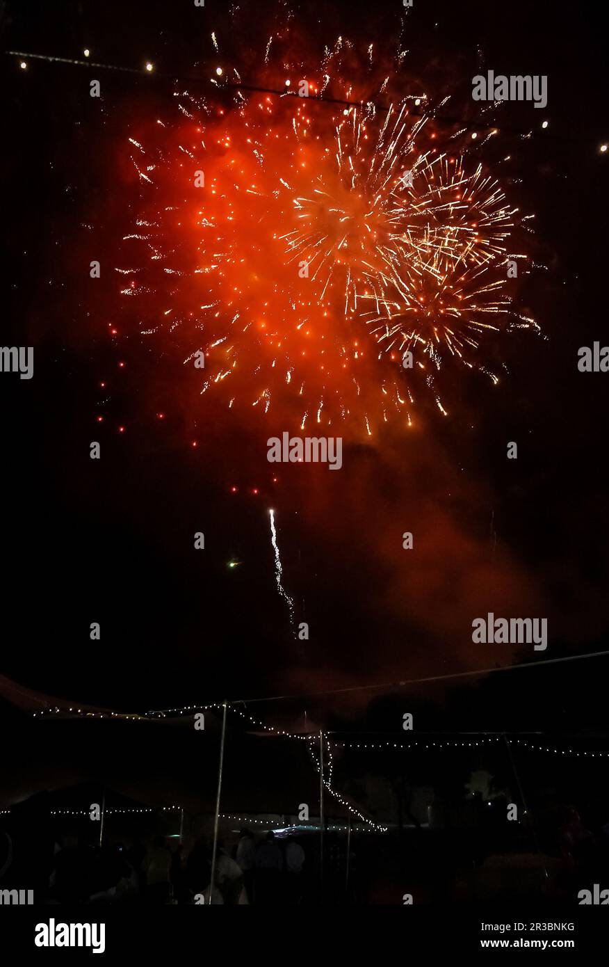 4th of July bright colorful fireworks display Stock Photo - Alamy