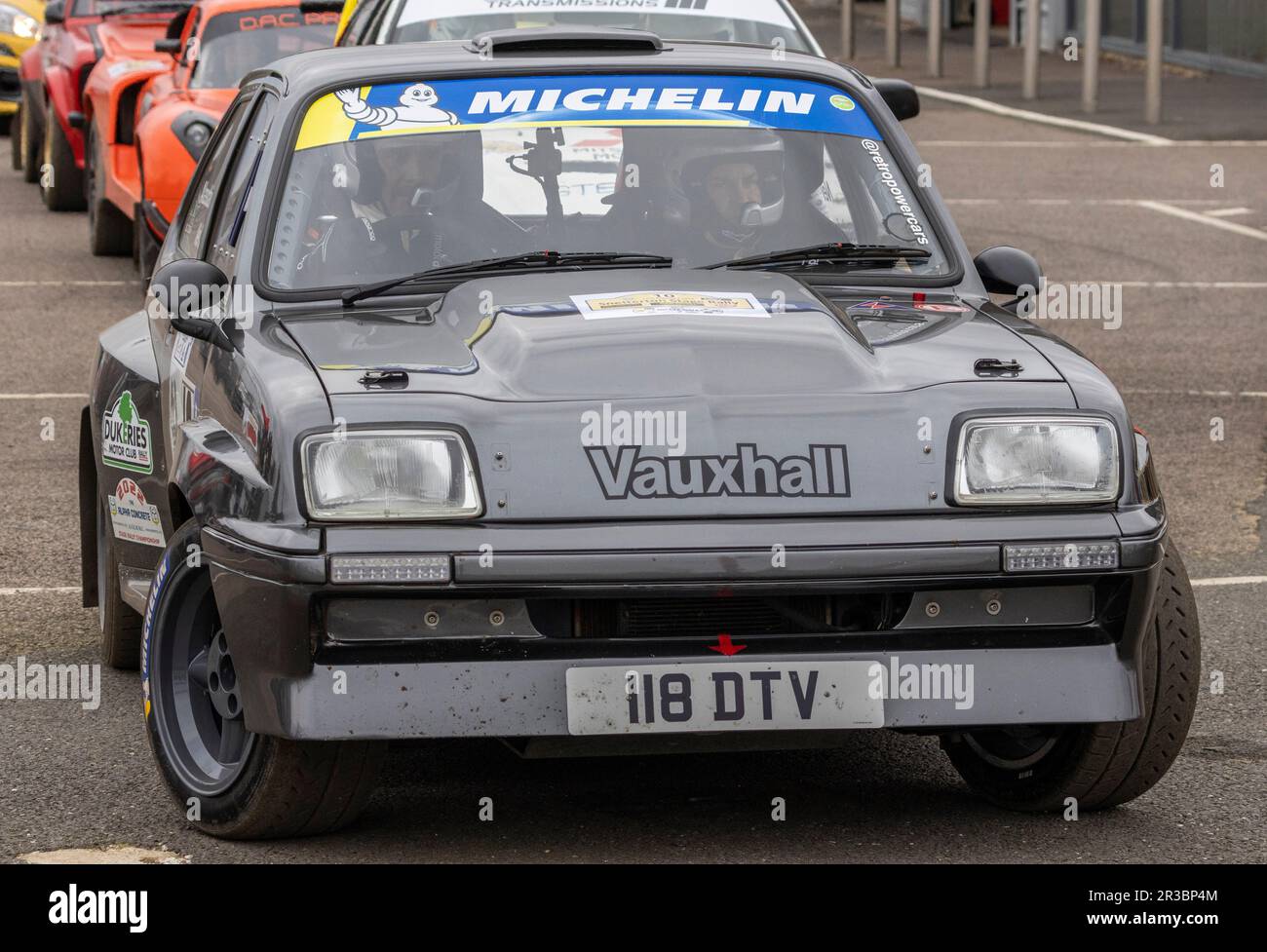Alasdair Stables and Neil Jones in the 1980 VAuxhall Chevette HSR rally ...