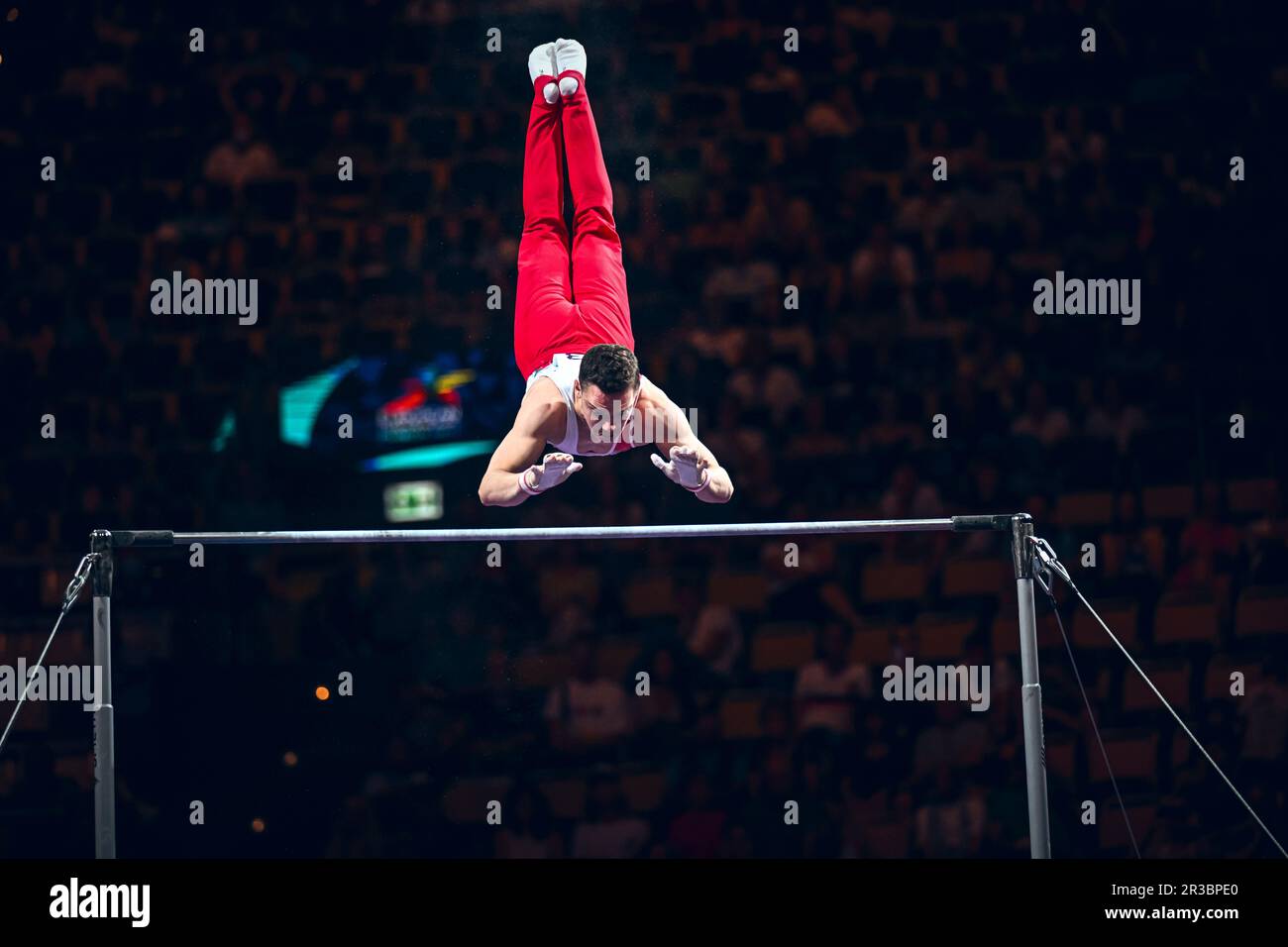 Noe Seifert participating in the 2022 Munich European Gymnastics ...