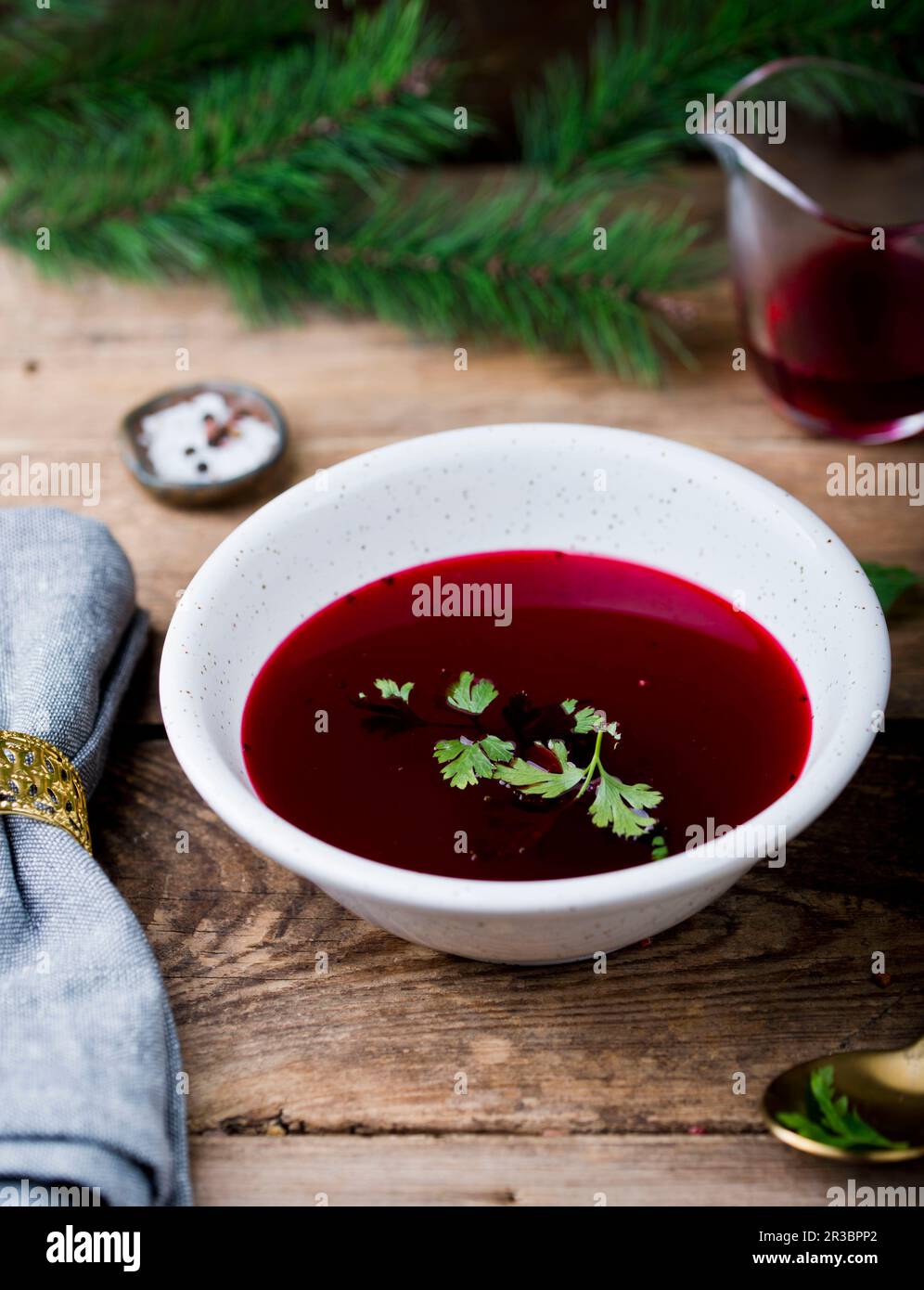 Barszcz - Traditional Polish beetroot soup Stock Photo - Alamy