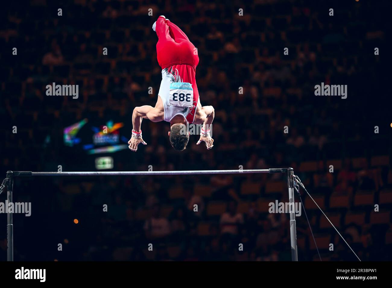 Noe Seifert participating in the 2022 Munich European Gymnastics ...