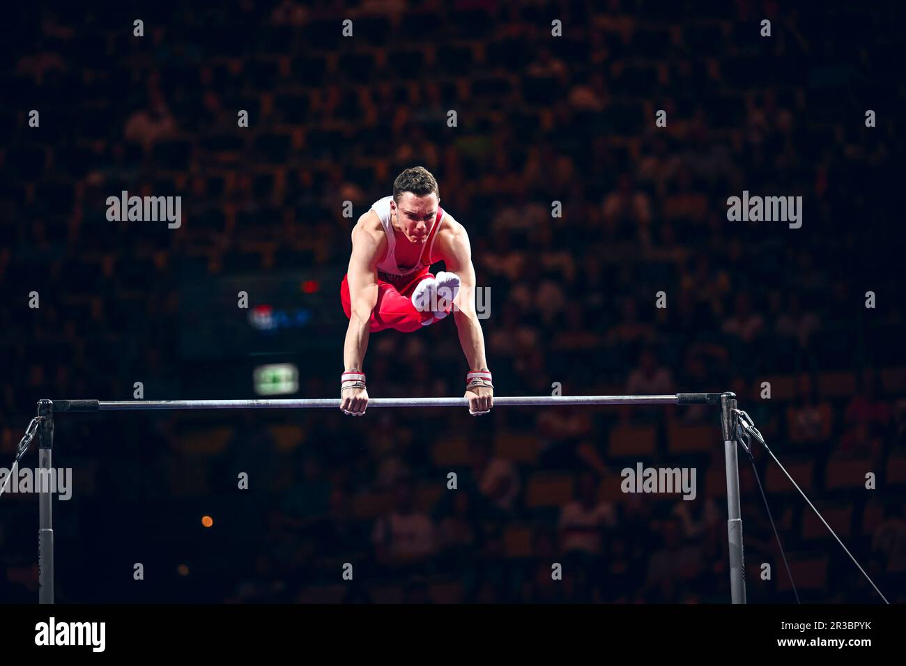 Noe Seifert participating in the 2022 Munich European Gymnastics ...