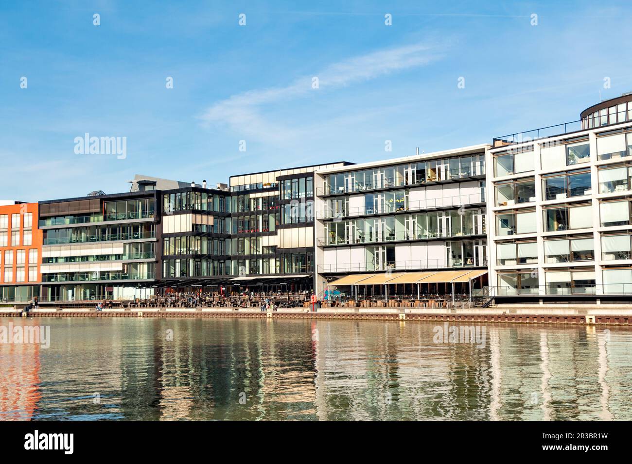 Creative Quay, Canal Harbor of MÃ¼nster in Westfalen Stock Photo - Alamy
