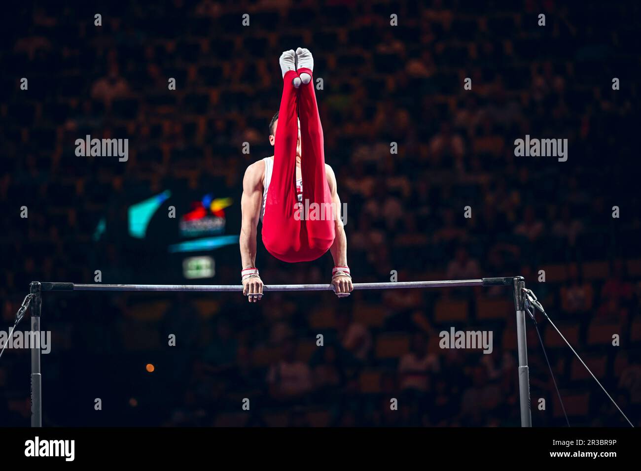 Noe Seifert participating in the 2022 Munich European Gymnastics ...