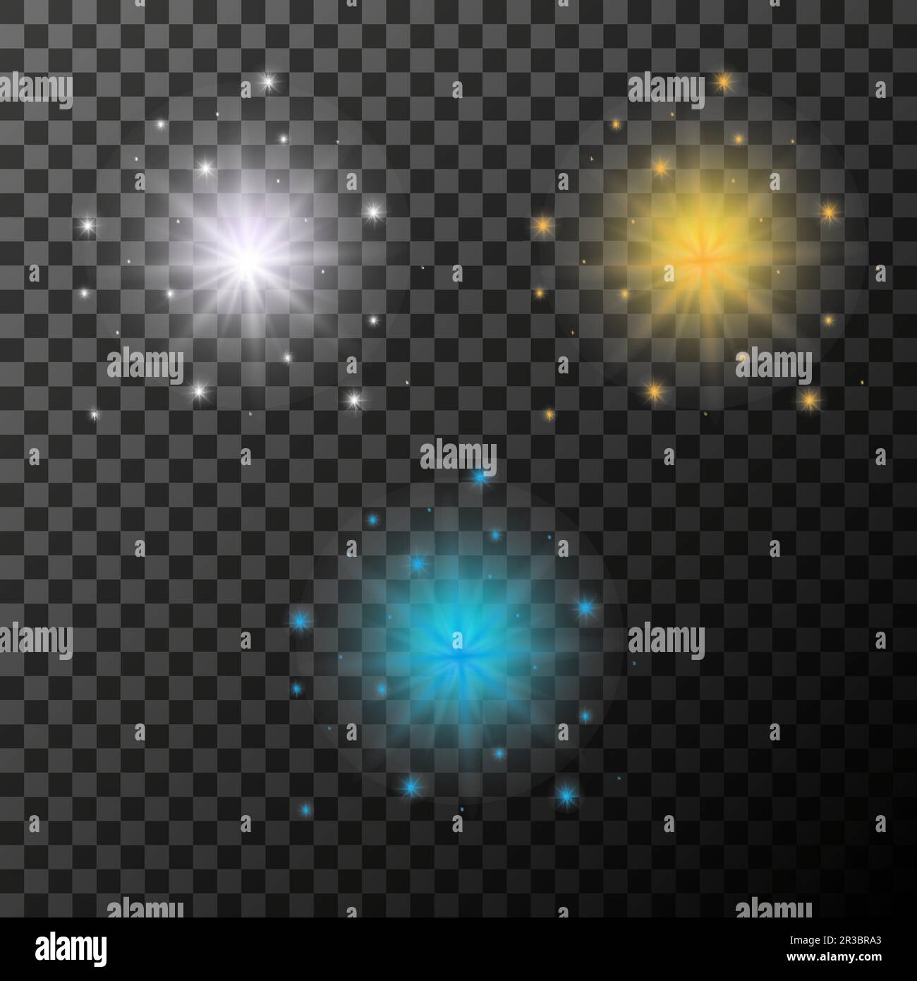 flashes of light white glitter explosion futage vector white blue ...