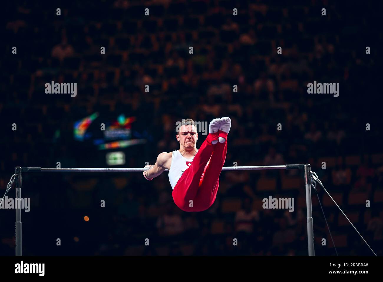 Noe Seifert participating in the 2022 Munich European Gymnastics ...