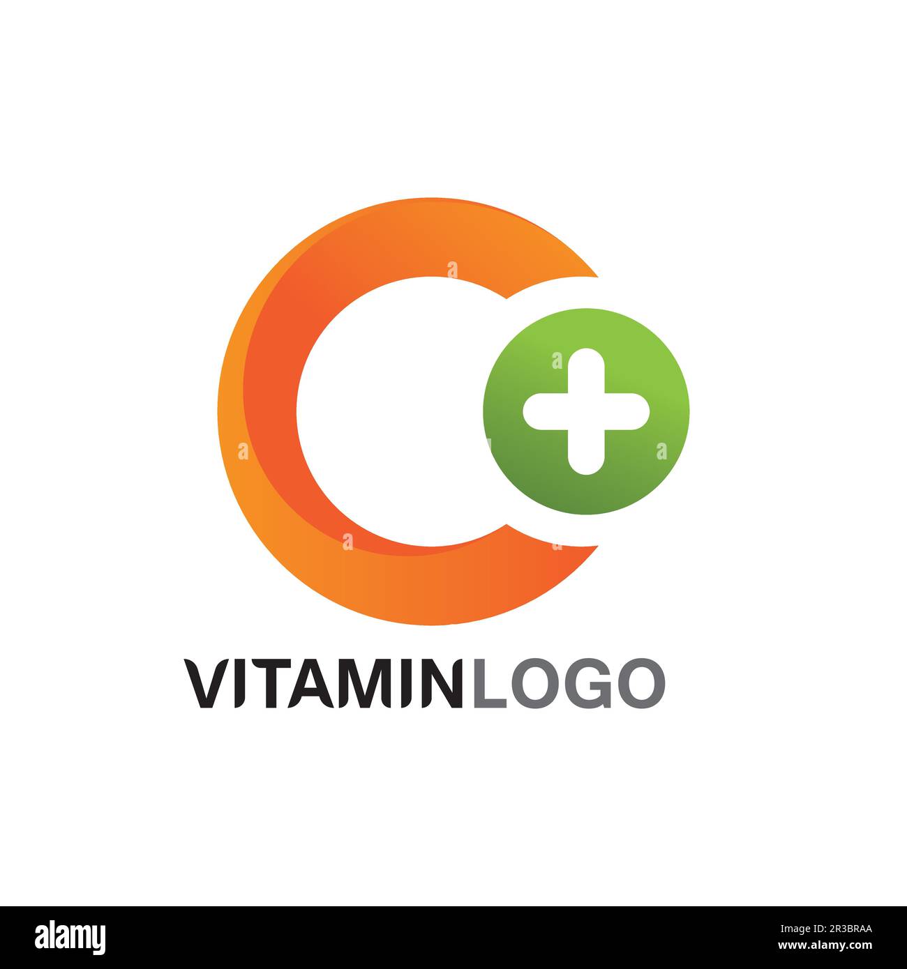 vitamin c logo vector design vector icon health nutrition Stock Vector ...