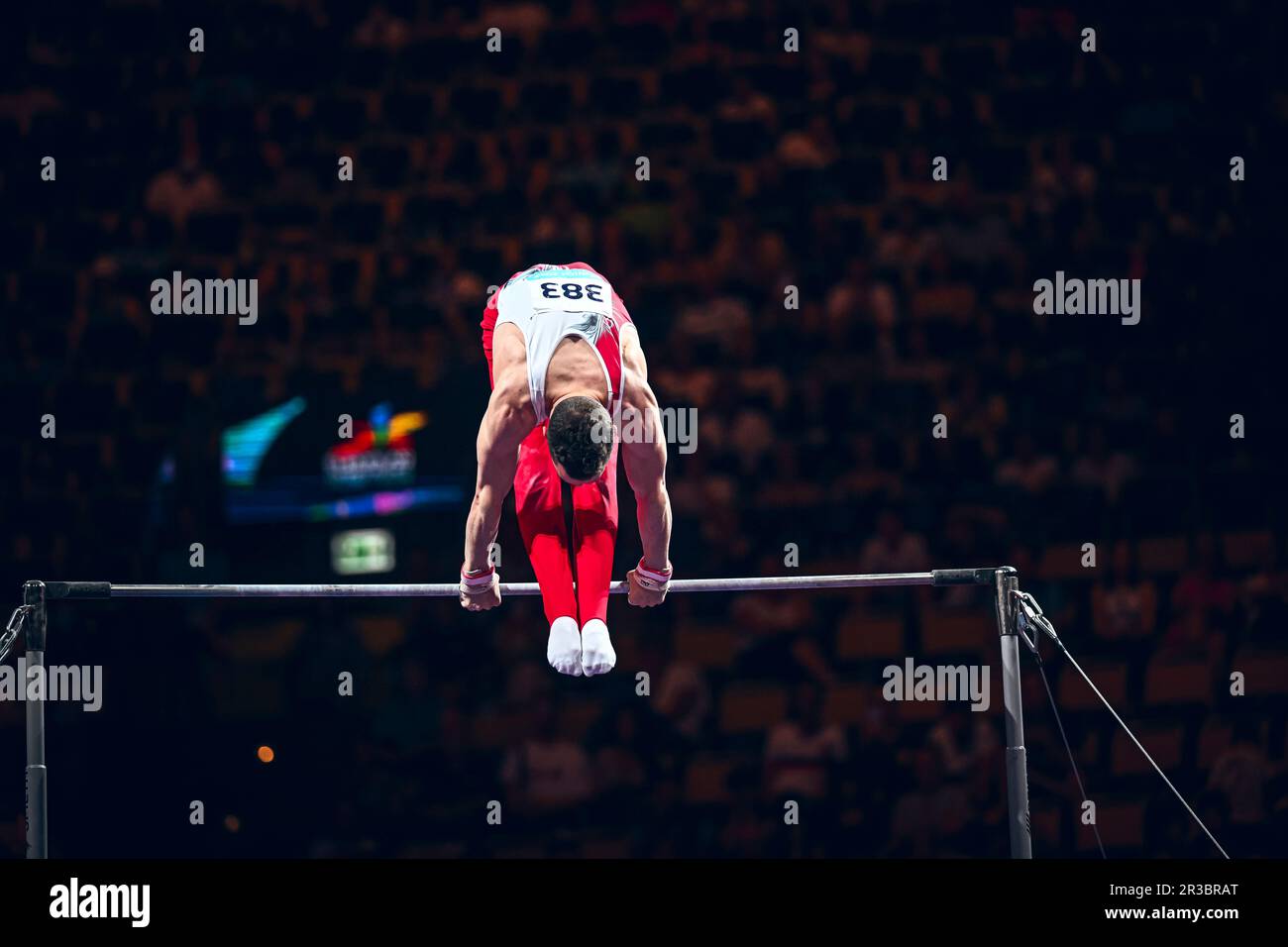 Noe Seifert participating in the 2022 Munich European Gymnastics ...