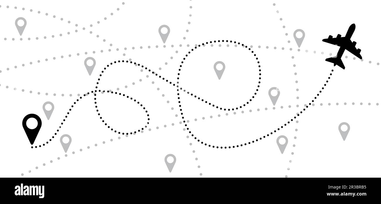 Airmail route hi-res stock photography and images - Alamy