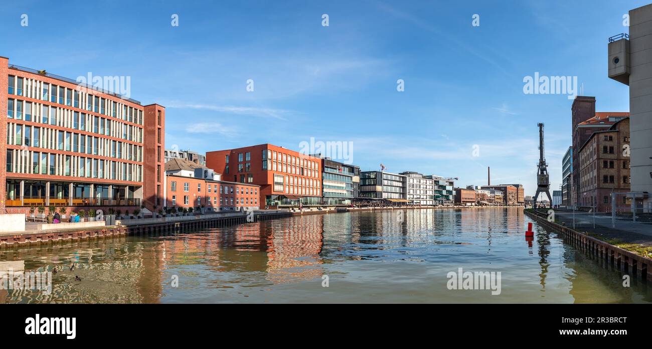 Creative Quay, Canal Harbor of MÃ¼nster in Westfalen Stock Photo - Alamy