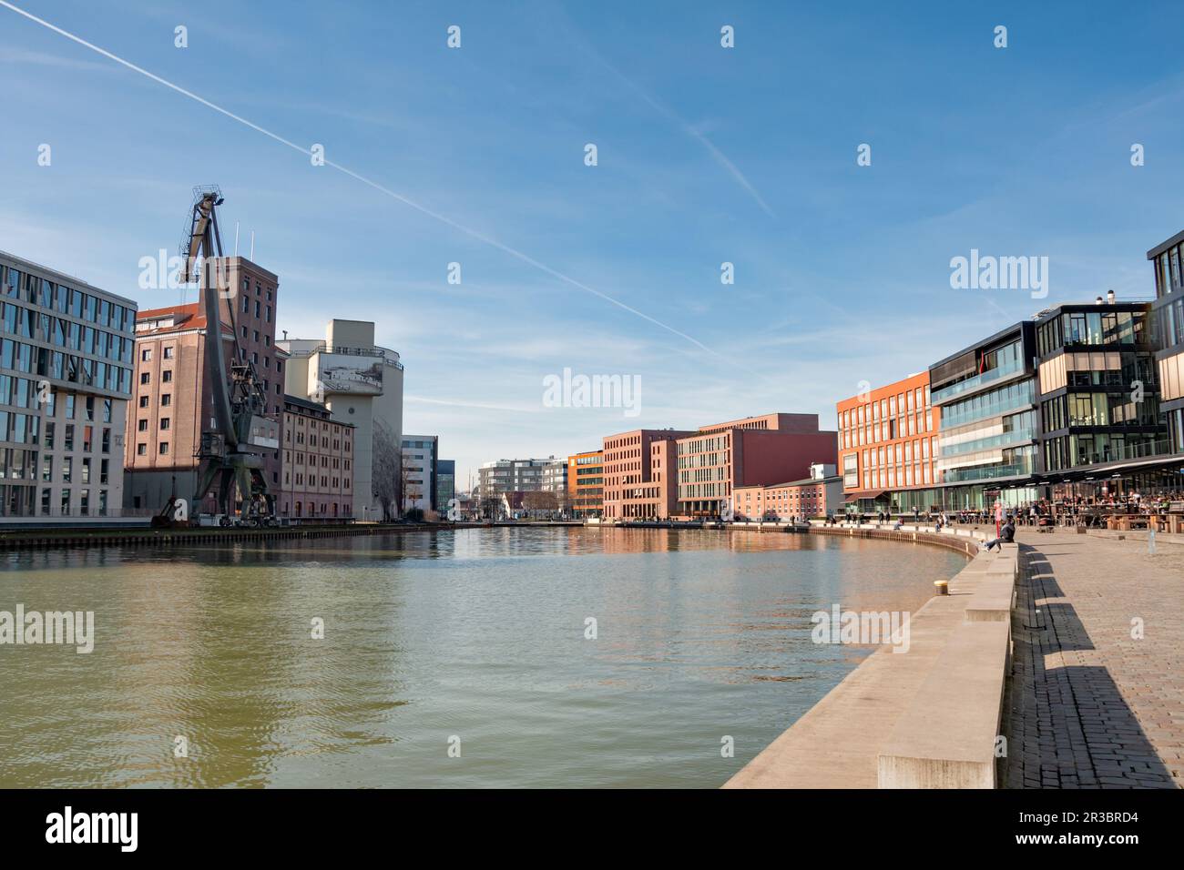 Creative Quay, Canal Harbor of MÃ¼nster in Westfalen Stock Photo - Alamy