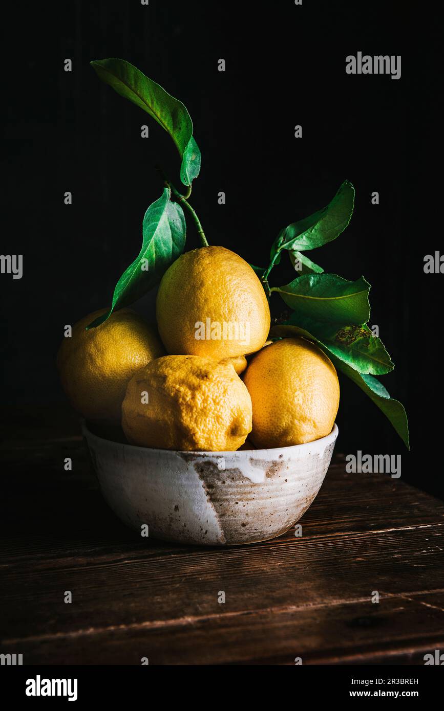 Still Life with Lemons Stock Photo - Alamy