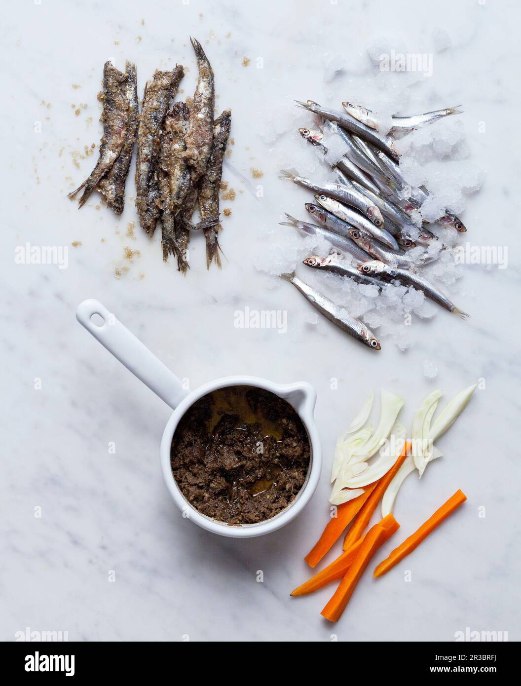 Anchovy fish outline hi-res stock photography and images - Alamy