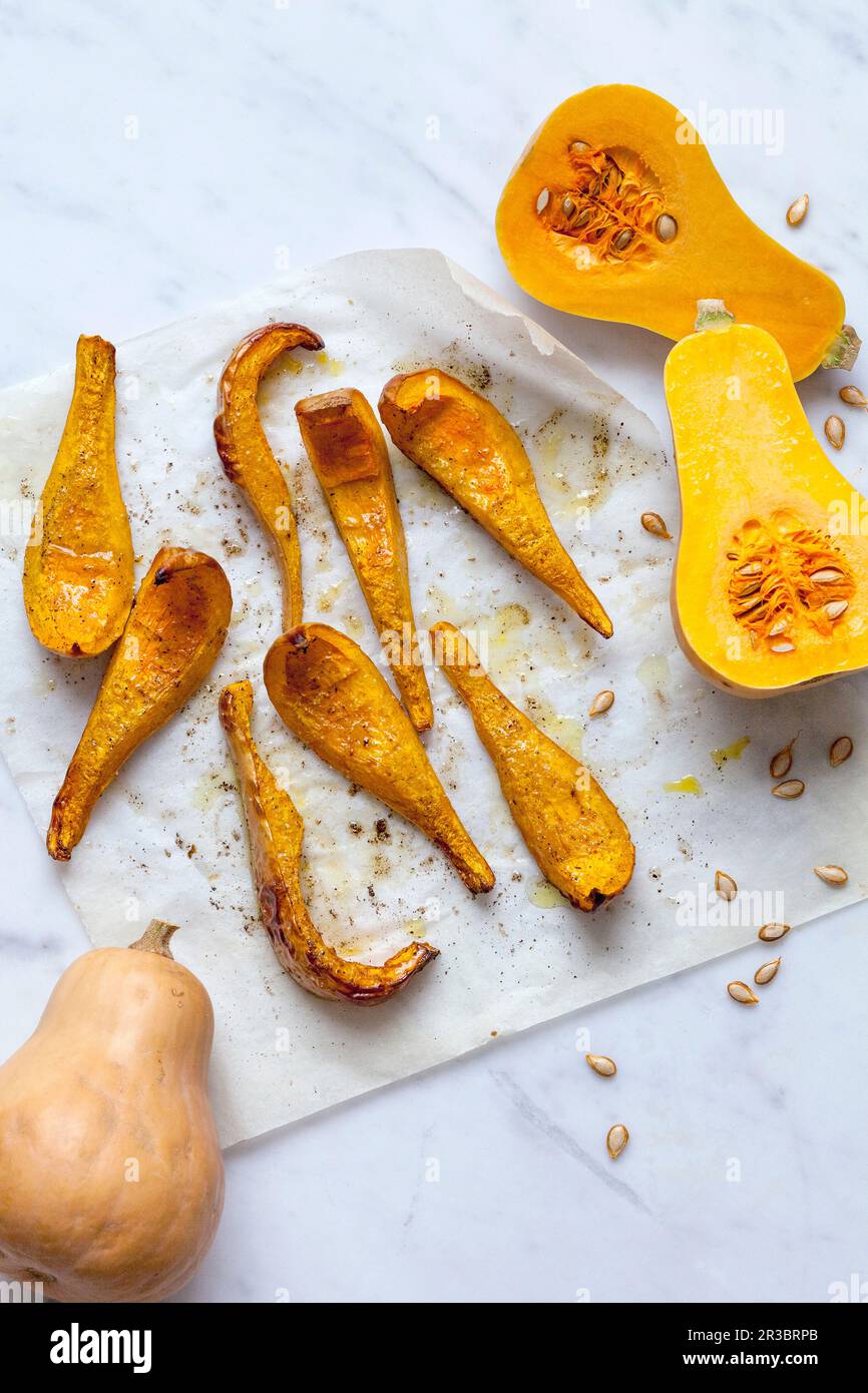 Roasted butternut squash Stock Photo - Alamy