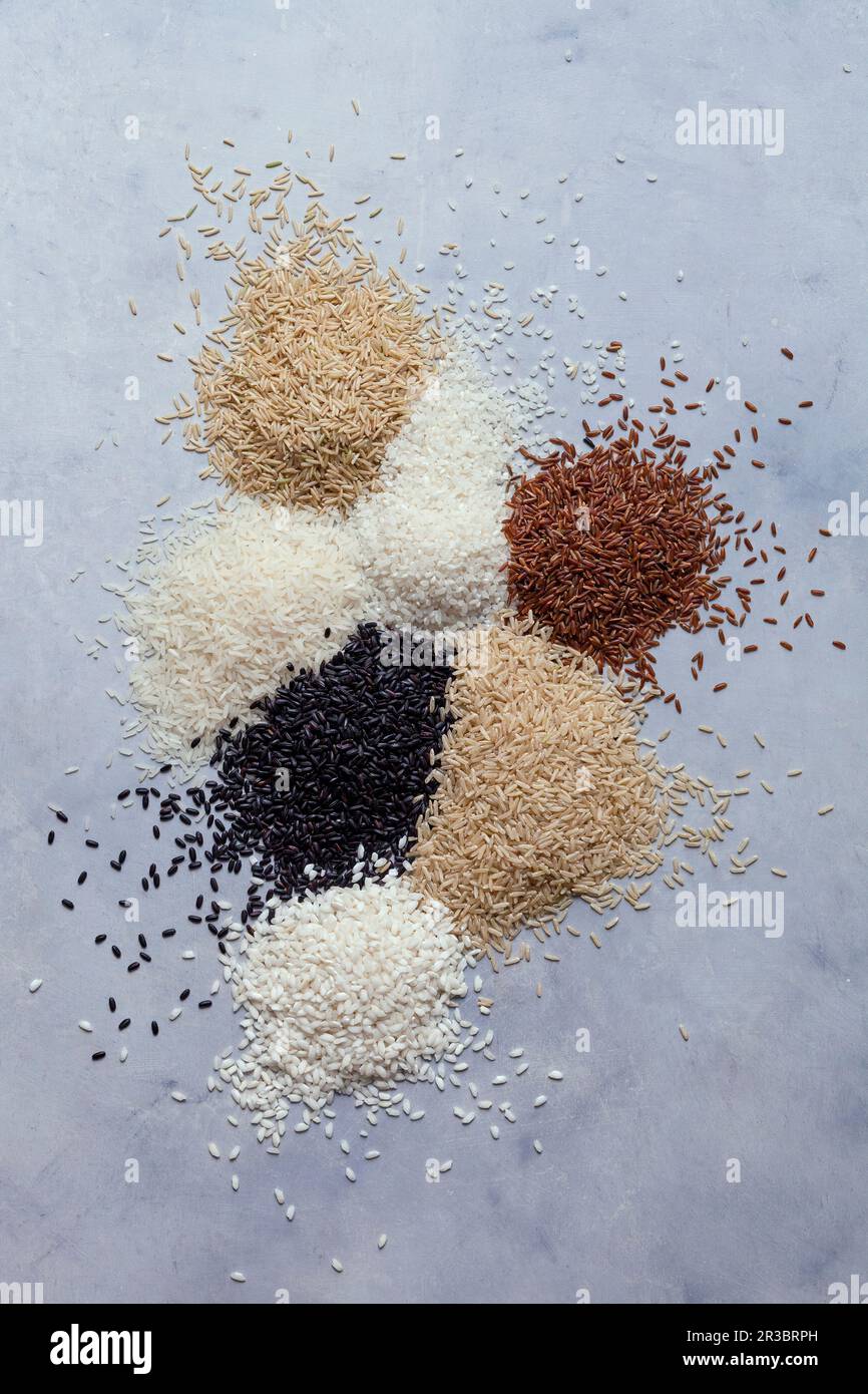 Several types of rice hi-res stock photography and images - Alamy