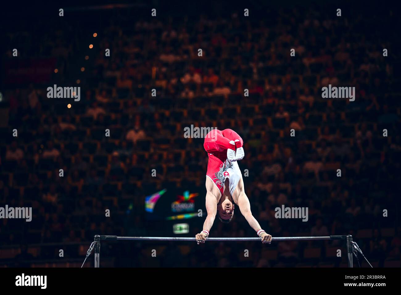 Noe Seifert participating in the 2022 Munich European Gymnastics ...