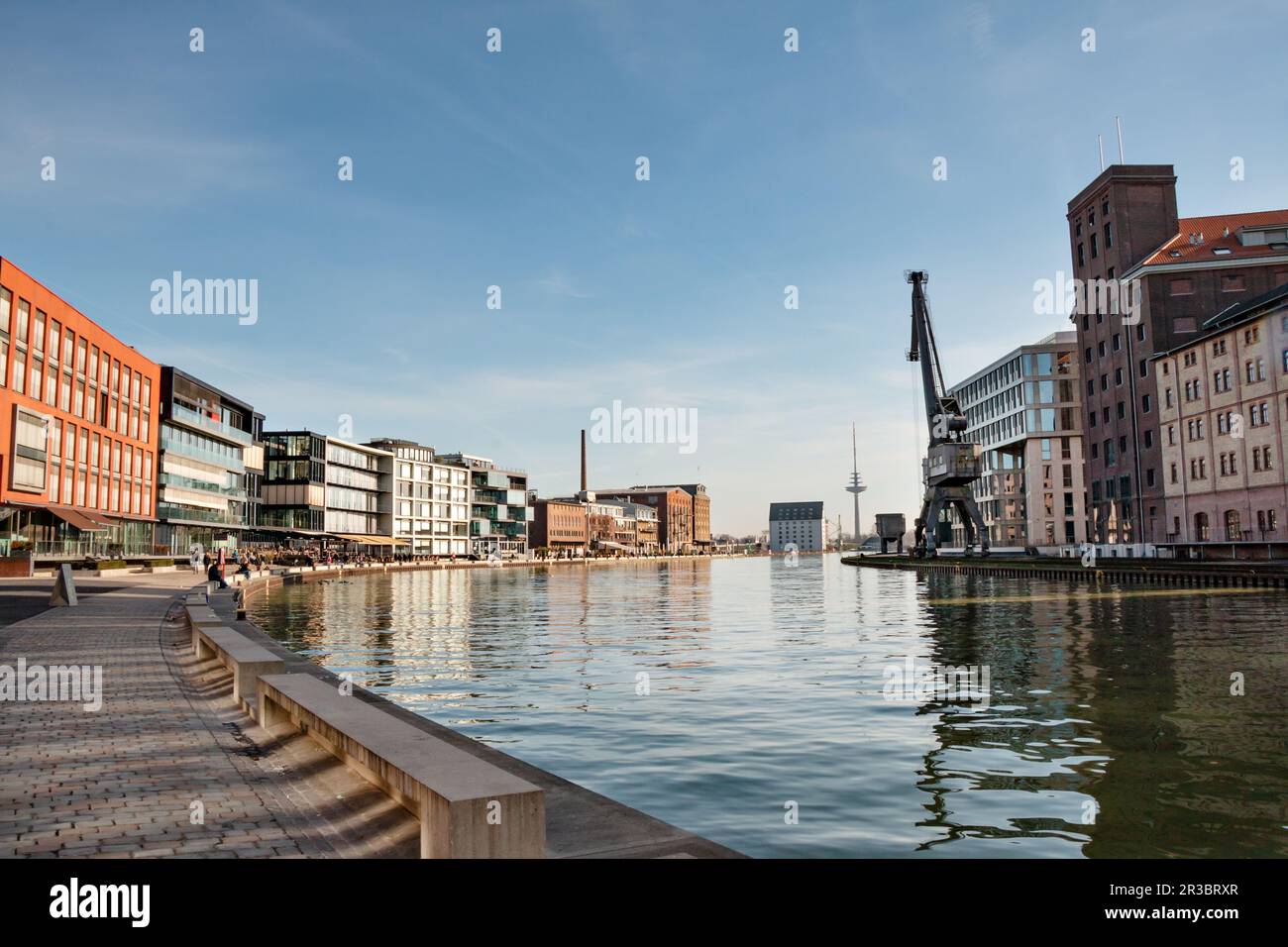 Creative Quay, Canal Harbor of MÃ¼nster in Westfalen Stock Photo - Alamy