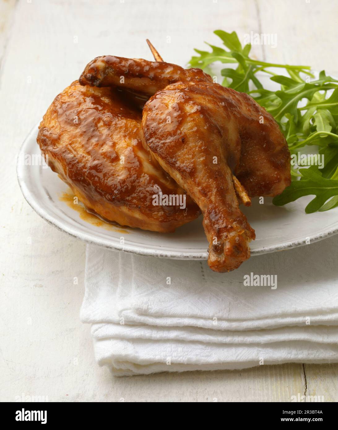 Grilled spring chicken Stock Photo - Alamy