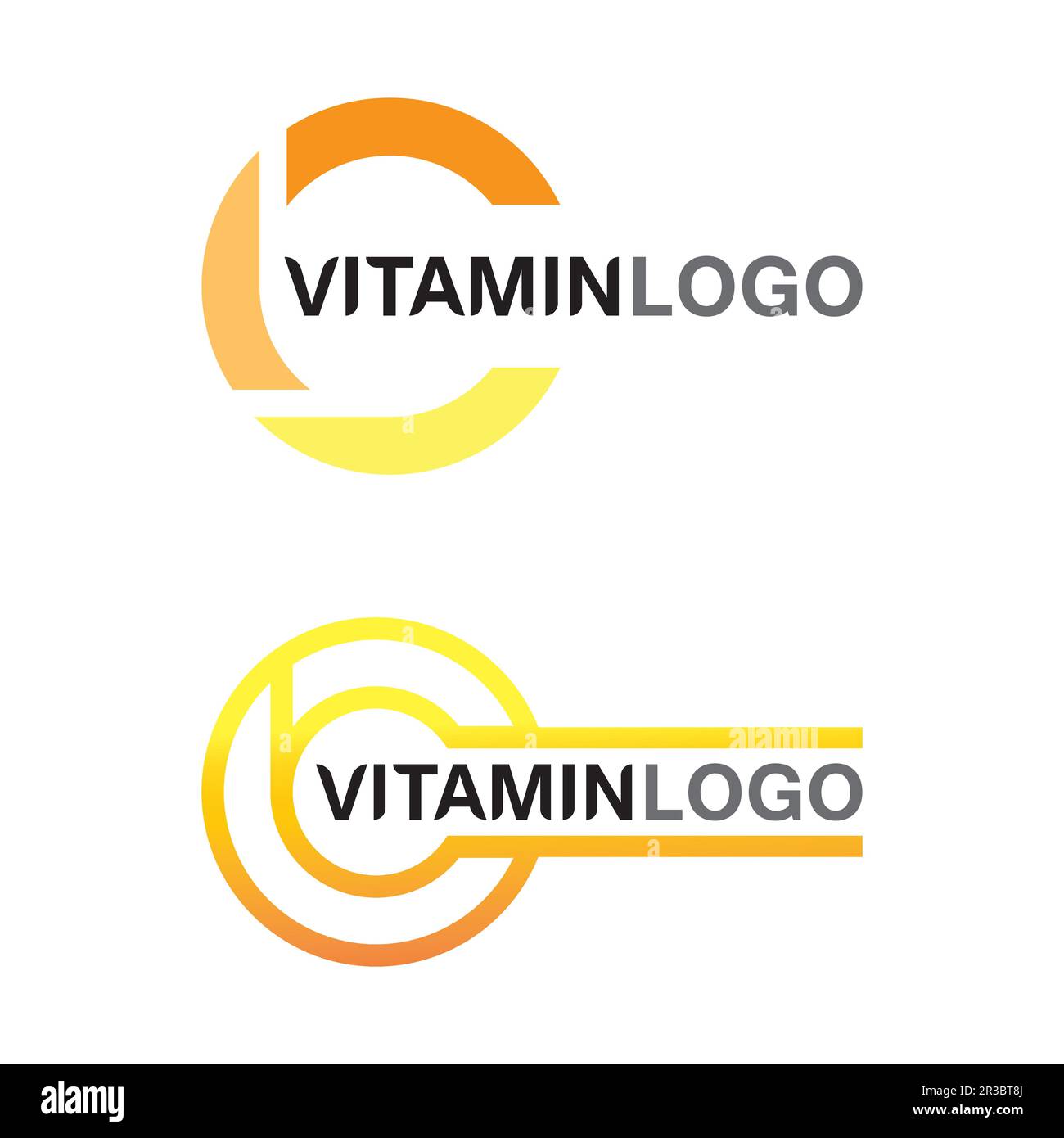 vitamin c logo vector design vector icon health nutrition Stock Vector ...