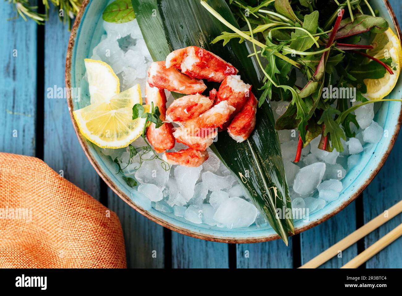 King crab sashimi Stock Photo - Alamy