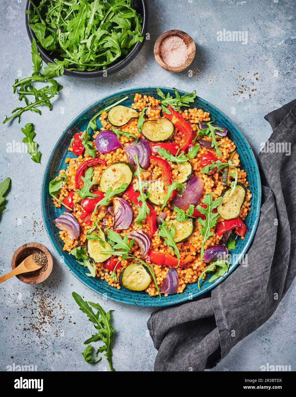 Rainbow colored salad hi-res stock photography and images - Alamy