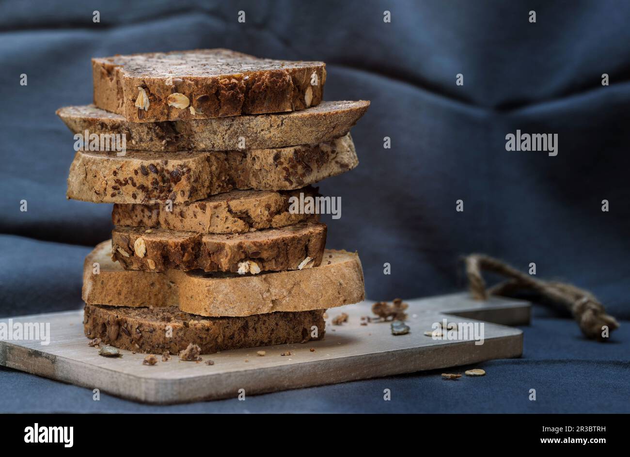 A stack of various slices of bread Stock Photo - Alamy