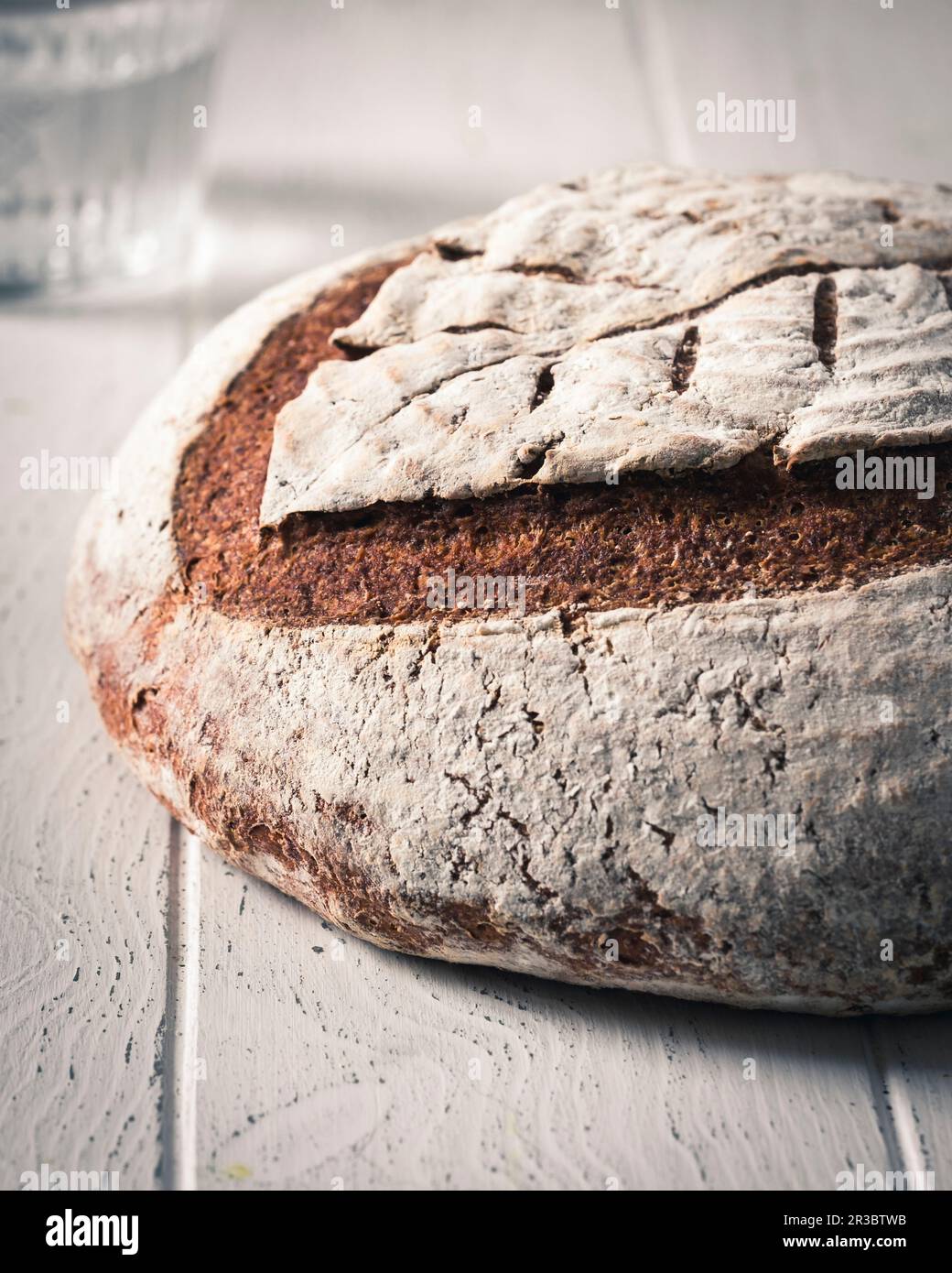 Rustic crusty bread Stock Photo - Alamy