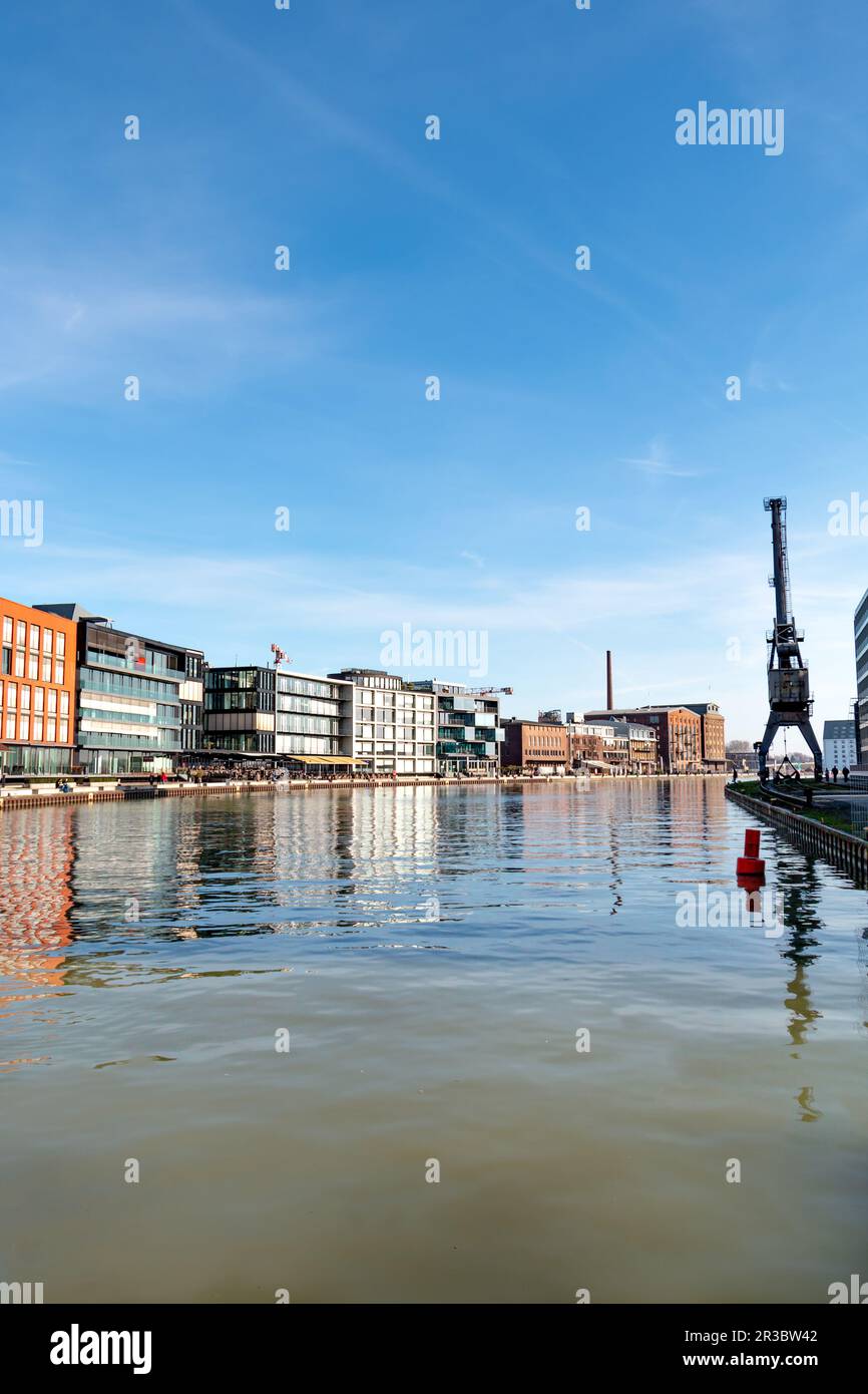 Creative Quay, Canal Harbor of MÃ¼nster in Westfalen Stock Photo - Alamy