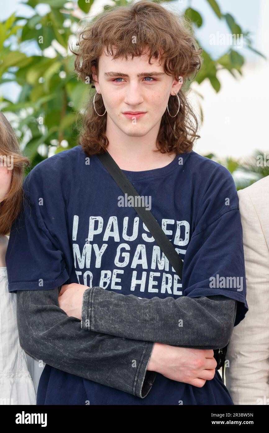 Luke Barker poses at the 'Club Zero' photocall during the 76th Cannes ...
