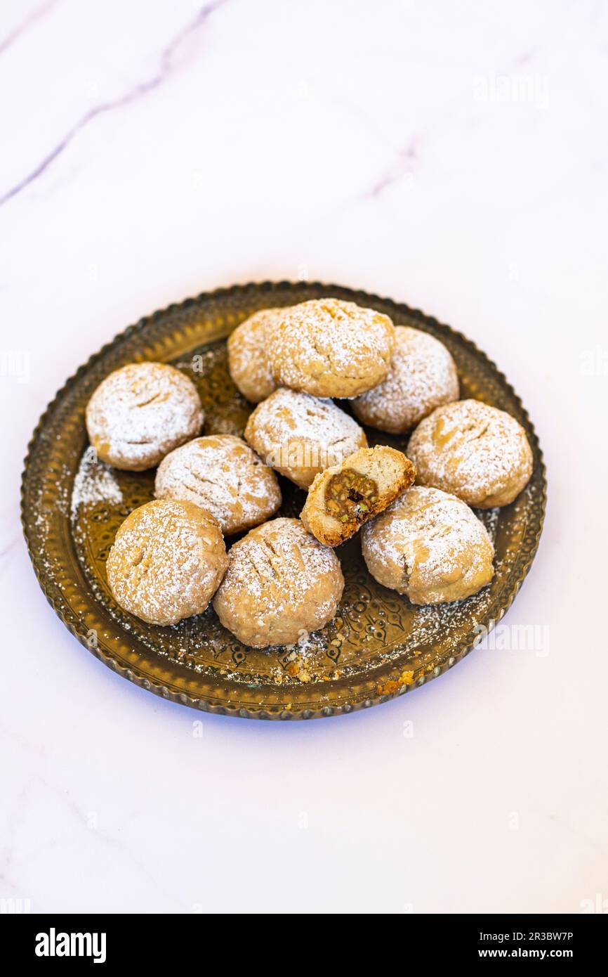 Kahk - small circular biscuit eaten across the arab world to celebrate ...