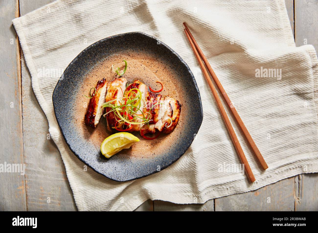 Grilled miso chicken (Japan Stock Photo - Alamy