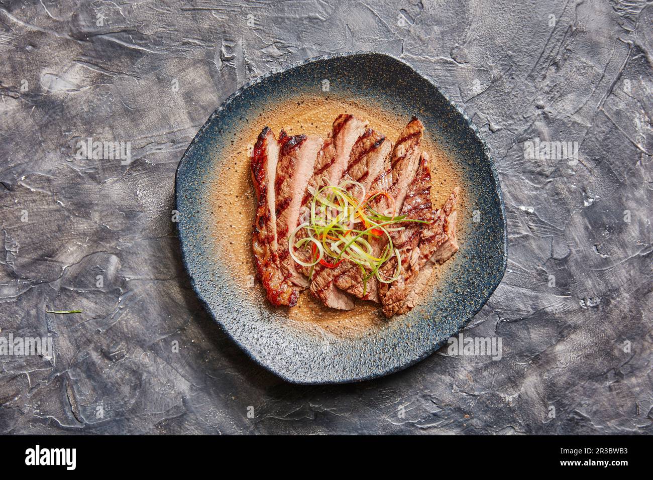 Grilled stripped beef Stock Photo - Alamy