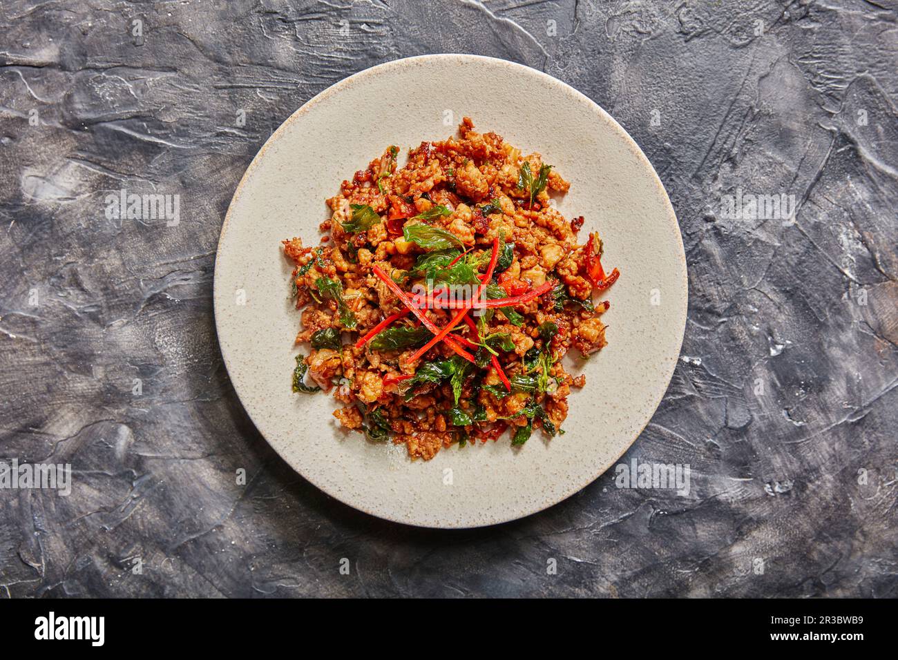 Minced chilli chicken (Asia Stock Photo - Alamy