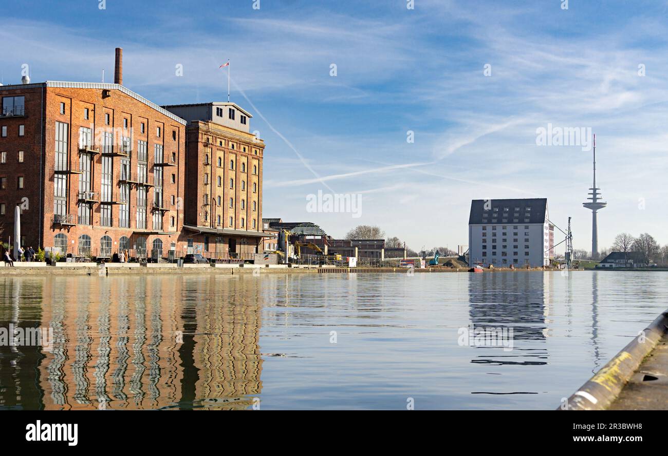 Creative Quay, Canal Harbor of MÃ¼nster in Westfalen Stock Photo - Alamy