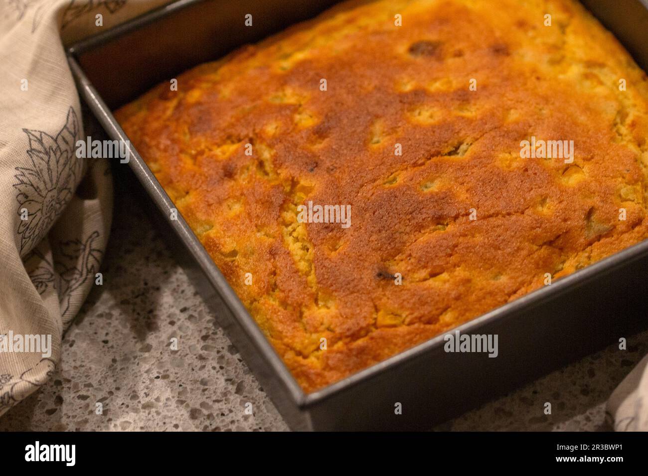 Mexican pudding cornbread Stock Photo - Alamy
