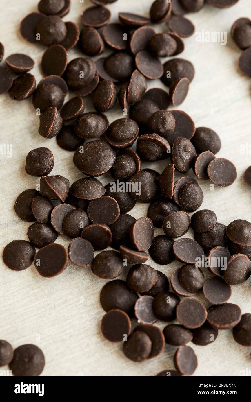 Homemade chocolate chips Stock Photo - Alamy