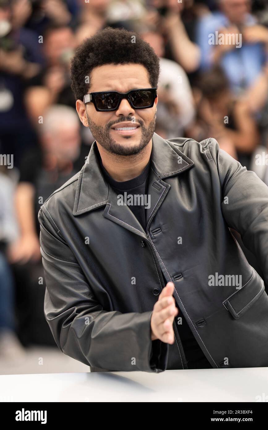 Abel Tesfaye a.k.a. The Weeknd poses for photographers at the photo ...