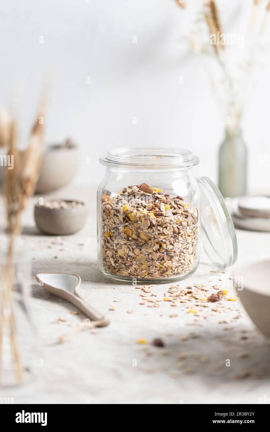 Granola mix in storage hi-res stock photography and images - Alamy