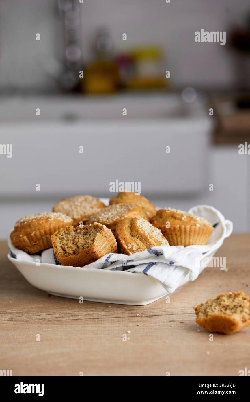 Sesame muffins hi-res stock photography and images - Alamy