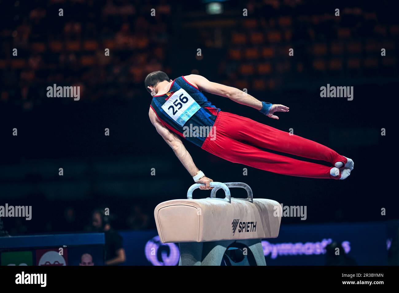Harutiun Merdinian participating in the 2022 Munich European Gymnastics ...