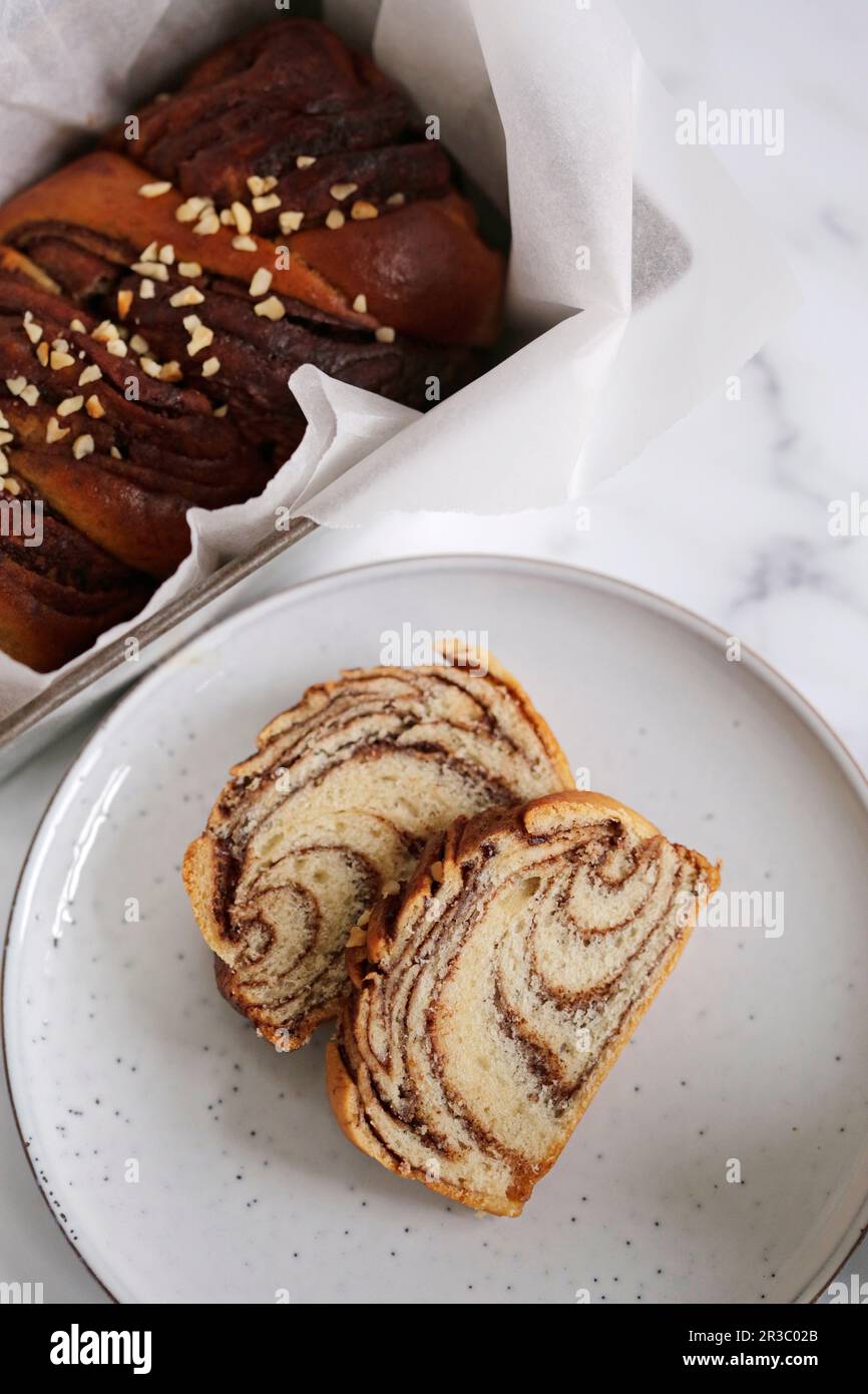 Loaf of babka hi-res stock photography and images - Alamy