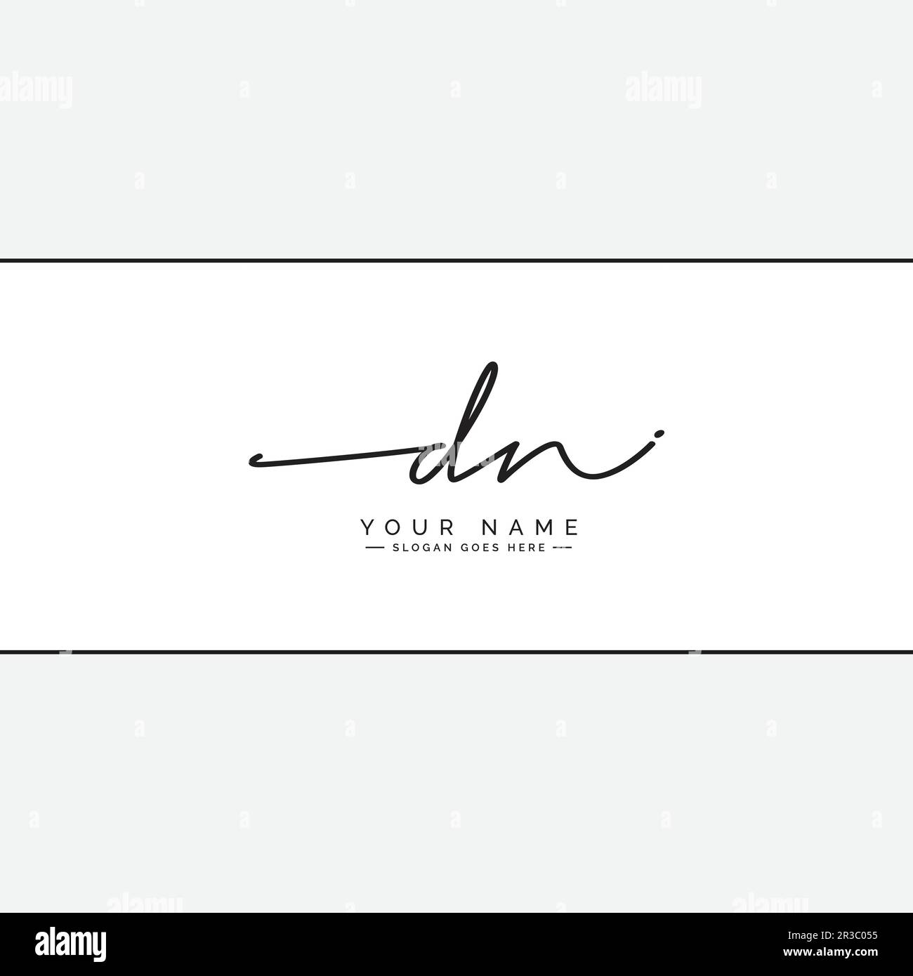 DN Initial Logo in Signature Style for Photography and Fashion Business ...